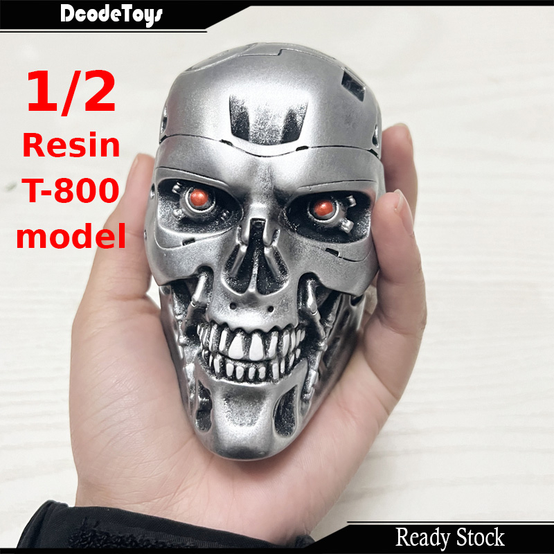 1/2 GK resin model T-800 Head skull statue Terminator t800 movie anime ...