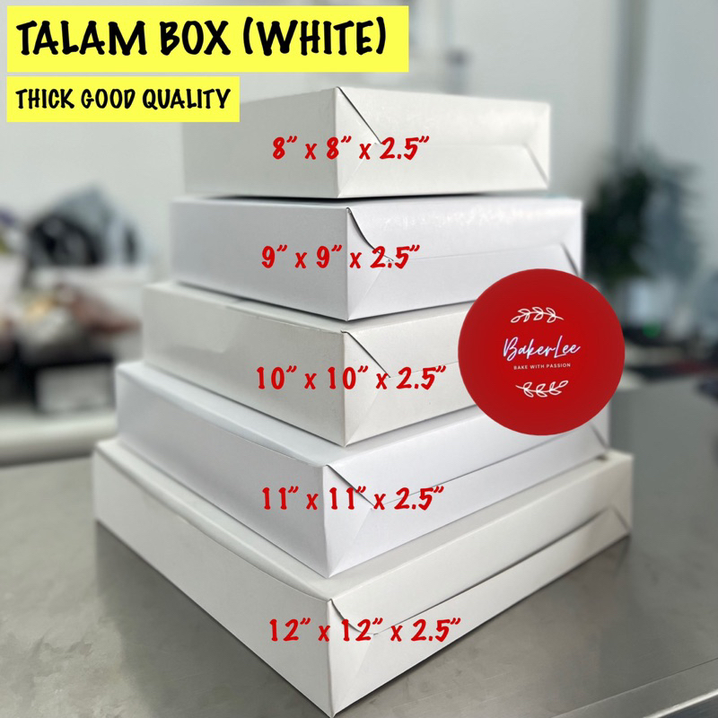 CAKE BOX TALAM BOX / KOTAK KUIH TALAM / KOTAK KEK TAPAK KUDA KOTAK KUIH ...