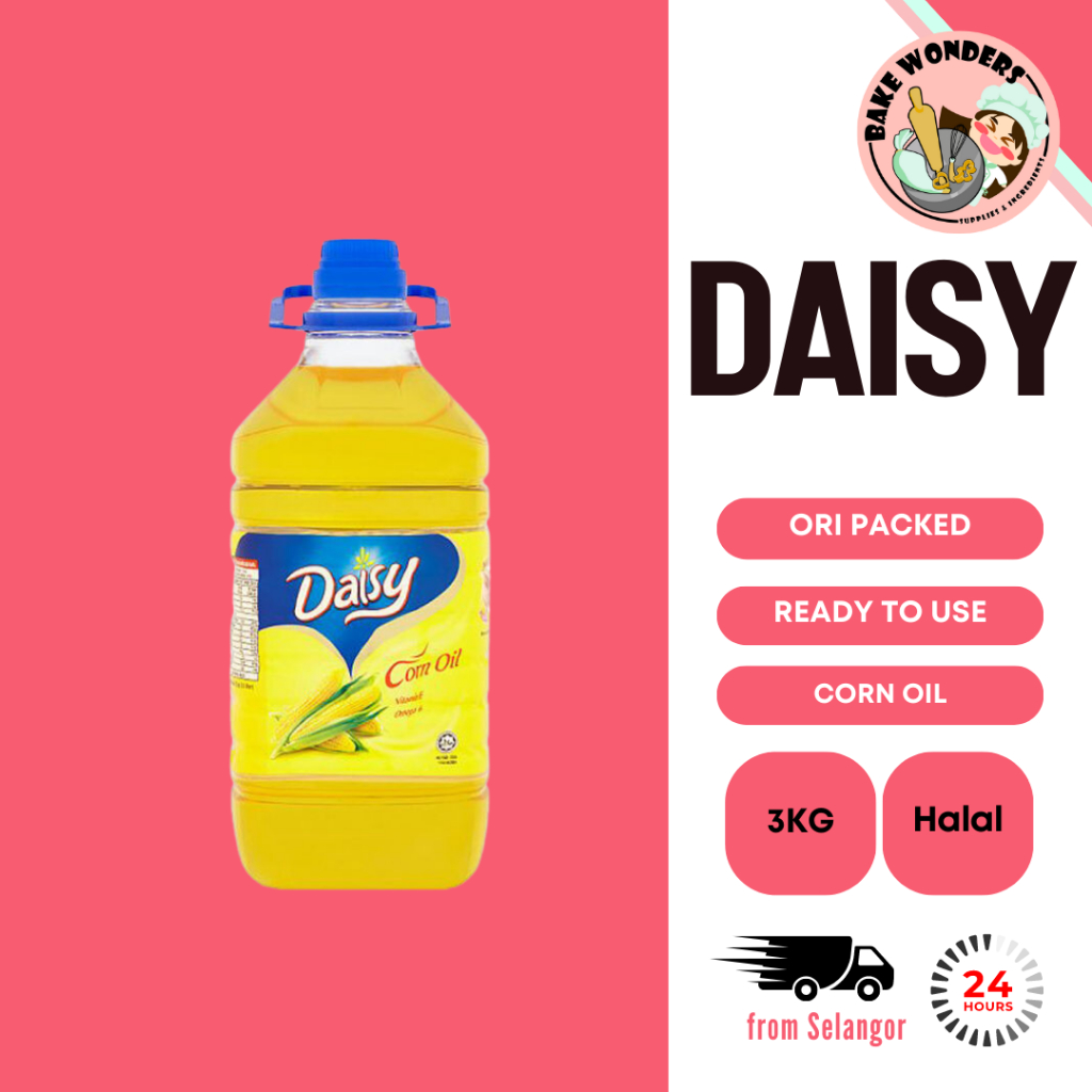 Daisy Corn Oil (3KG)/Minyak Jagung/Corn Oil/Daisy Oil/Omega 6 Oil ...