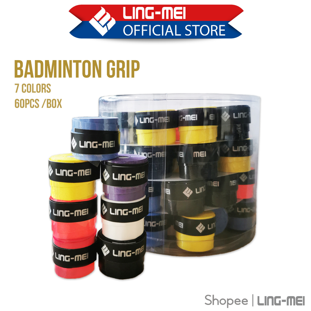Ling-Mei Badminton Overgrip BG400 Replacement Grip Anti-Slip Tennis ...