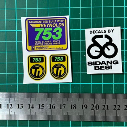 Reynolds 753 tubing decals sticker for vintage roadbike | Shopee Malaysia