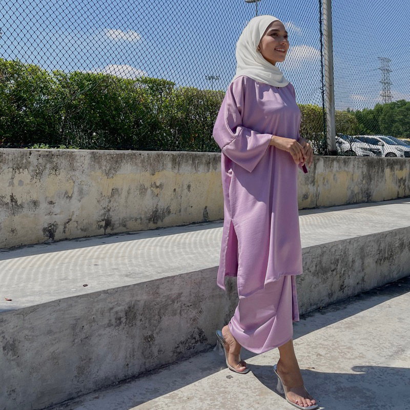 [ Gadiss ] New In Baju Kurung with pareo skirt (both side slit ...