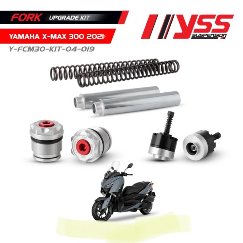 Original YSS Fork Kit Yamaha Xmax 250 300 X-Max250 X-Max300 Pre-Load ...