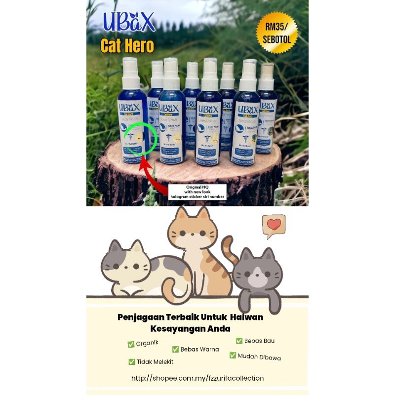 Original UBAX (merawat luaran, selsema & sakit mata kucing) | Shopee ...