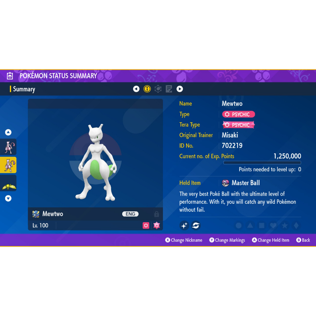 Pokemon Scarlet & Violet 6IV Full Ev Trained Shiny Mewtwo | Shopee Malaysia