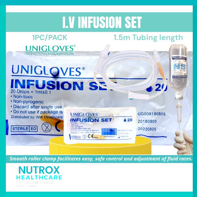IV INFUSION SET | UNIGLOVES Intravenous Infusion Set | Shopee Malaysia