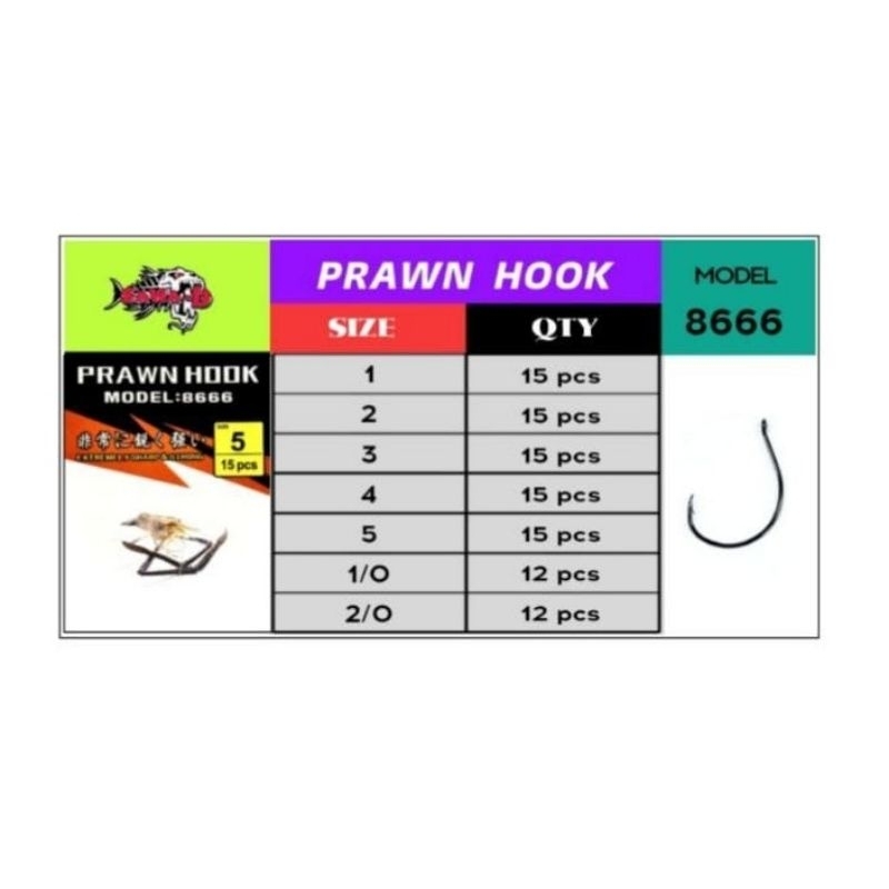 Sawa-D Prawn Hook (Mata Kail Udang)🔥NEW🔥READY STOCK🔥 | Shopee Malaysia