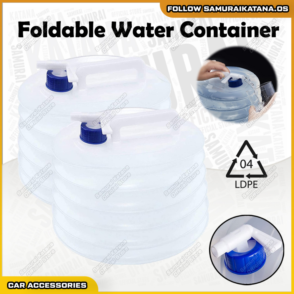 DIY PE Water Tank Faucet Tap Foldable Water Container Outdoor Camping ...