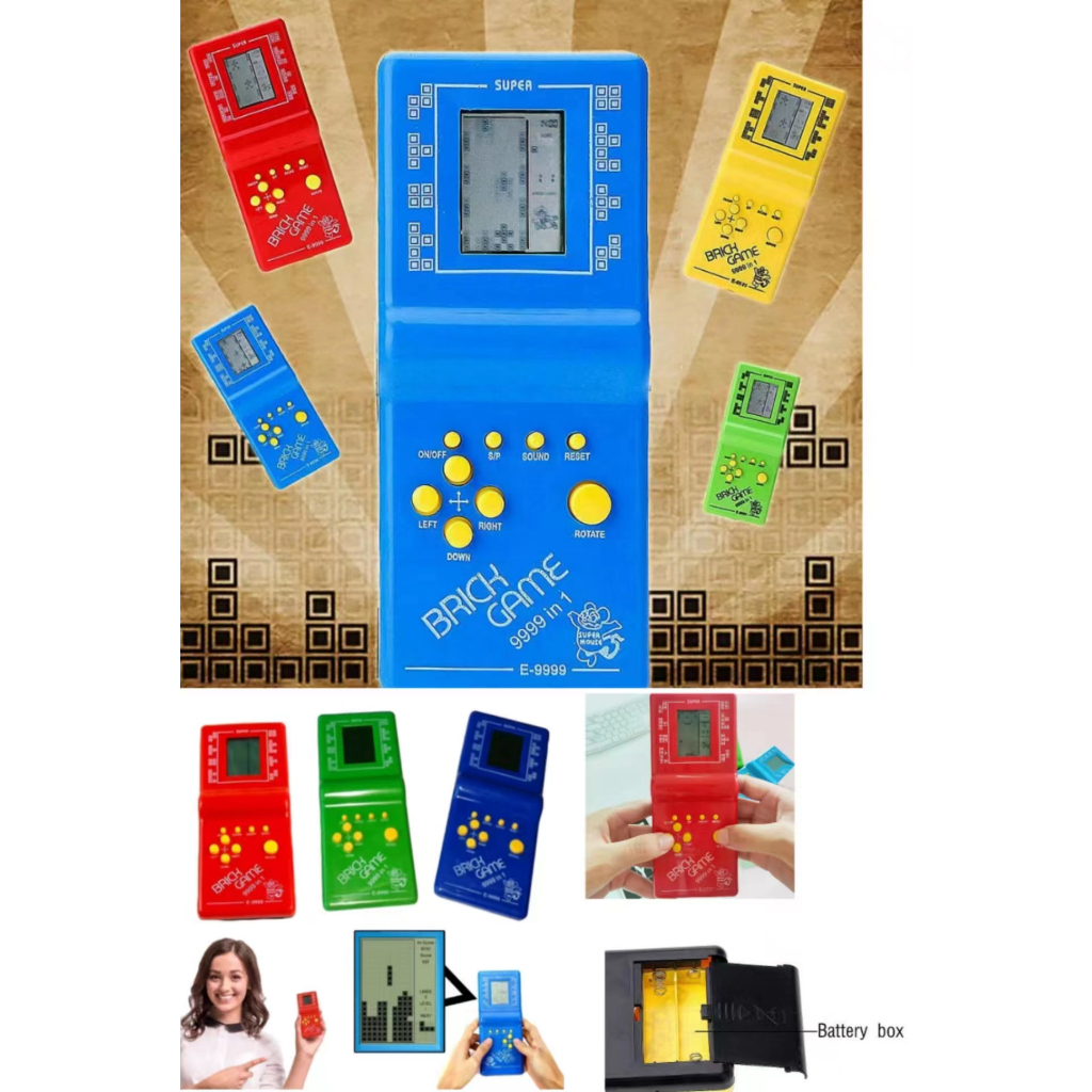 CLASSIC FUN TETRIS BRICK PIXEL GAME BOY BIG SCREEN | Shopee Malaysia