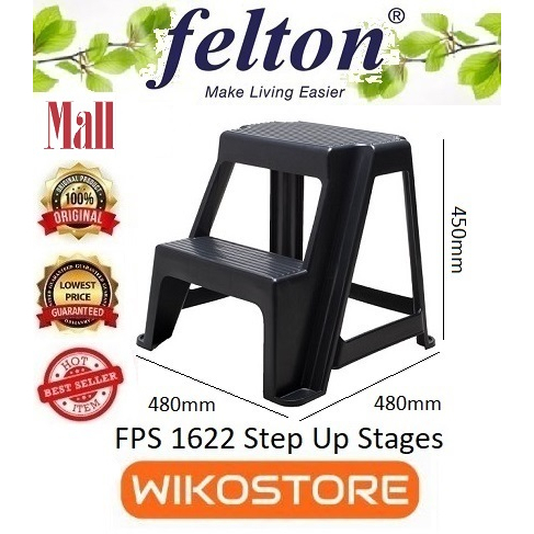 Hot Sales 🔥🔥🔥 RM8.00 Shipping [ Wikomall ] Felton FPS1622 Plastic Step Up Stages | Shopee Malaysia