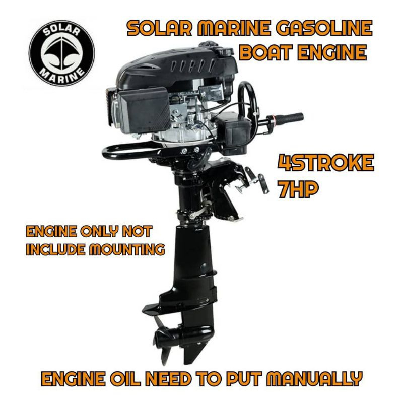 Solar Marine Outboard Gasoline Engine Motor 4stroke 7hp Engine Enjin ...