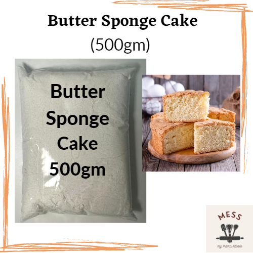 Butter Sponge Cake Mix / Tepung Kek Sponge / Halal (500gm) | Shopee ...