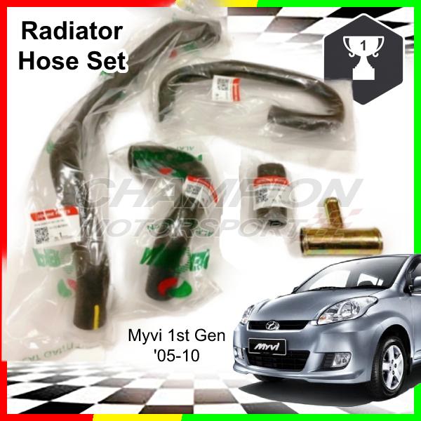 Original Perodua Myvi 1.3 2005 - 2010 Radiator Hose Set and T-Joint ...