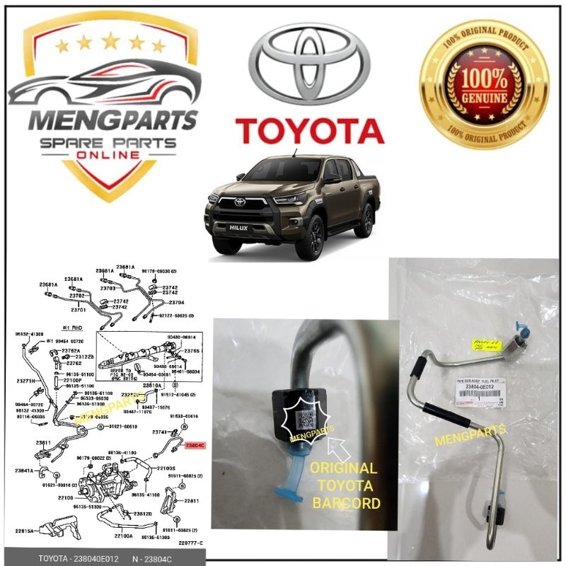 ORIGINAL TOYOTA HILUX REVO ,ROCCO ROGUE 2.4 2GD & 2.8 1GD FUEL PUMP ...