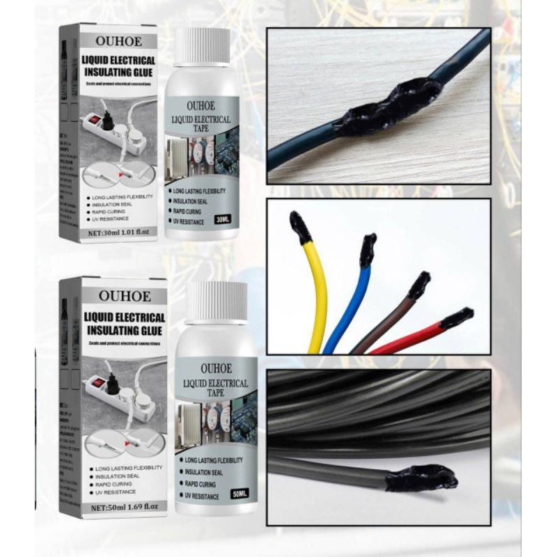 OUHOE LIQUID ELECTRICAL INSULATING GLUE gam penyambung wayar rosak dan ...