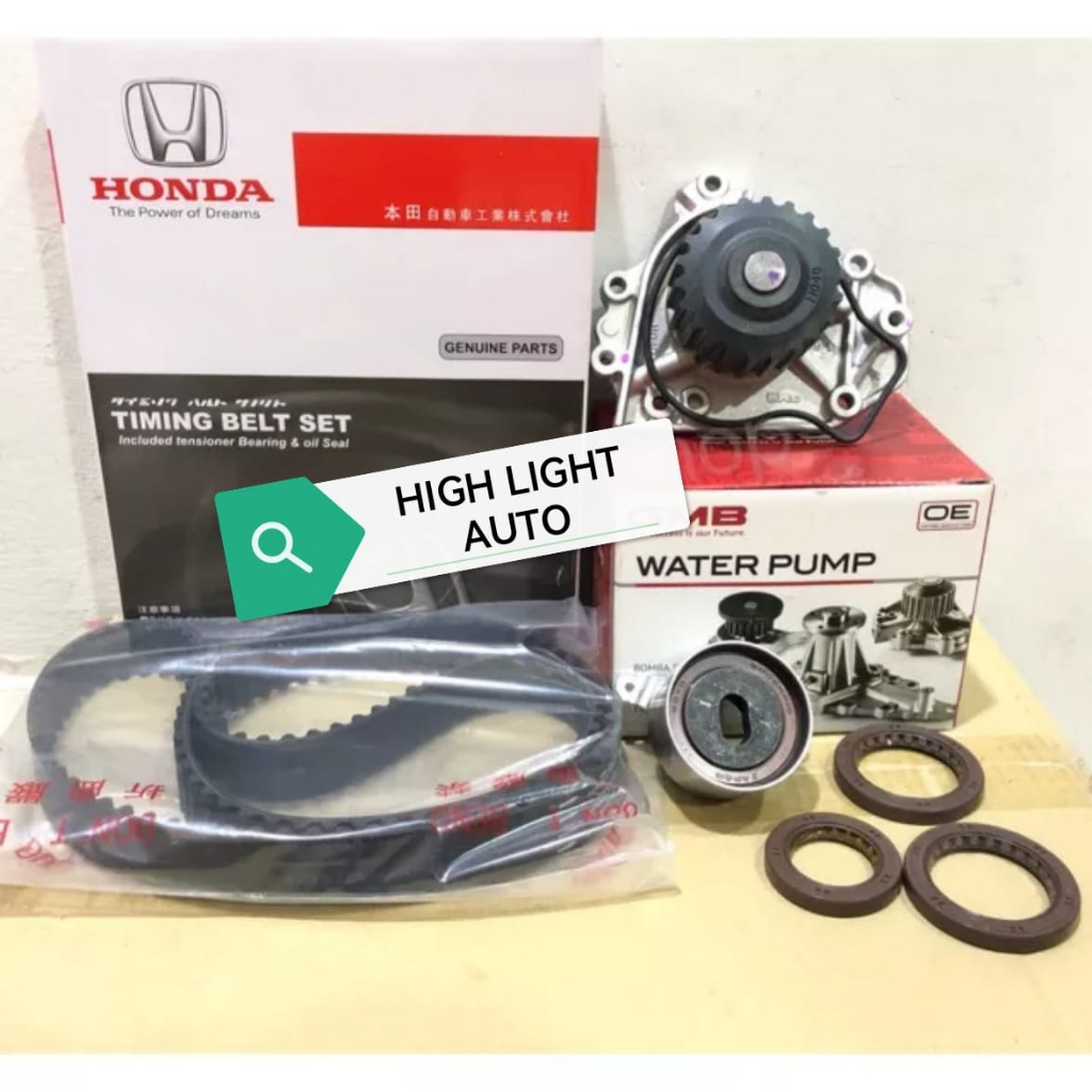 Honda Civic B16A DOHC VTEC Timing Belt Kit Set(124RU26)(100K)+GMB Water ...