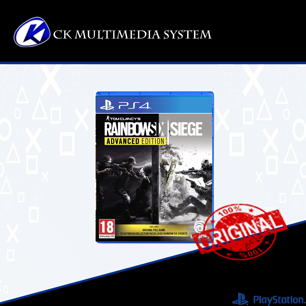 PS4 Tom Clancy's Rainbow Six Siege Advanced Edition (R3/ENG/CHN version ...