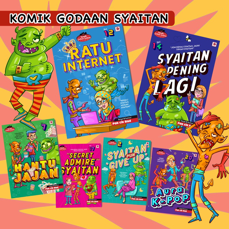 KOMIK GODAAN SYAITAN : PakcikBad : Komik kanak-kanak & remaja | Shopee ...