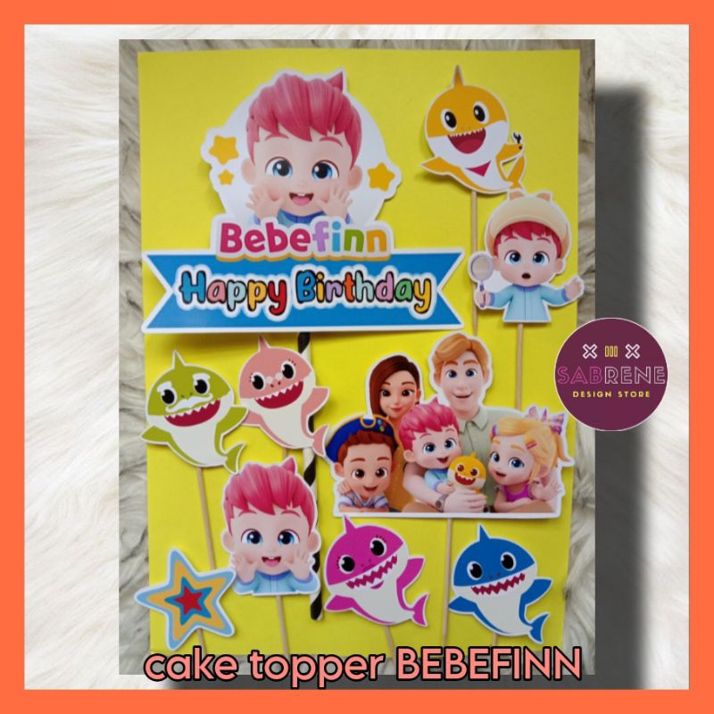 Cake Topper BEBEFINN Ready Stock | Shopee Malaysia