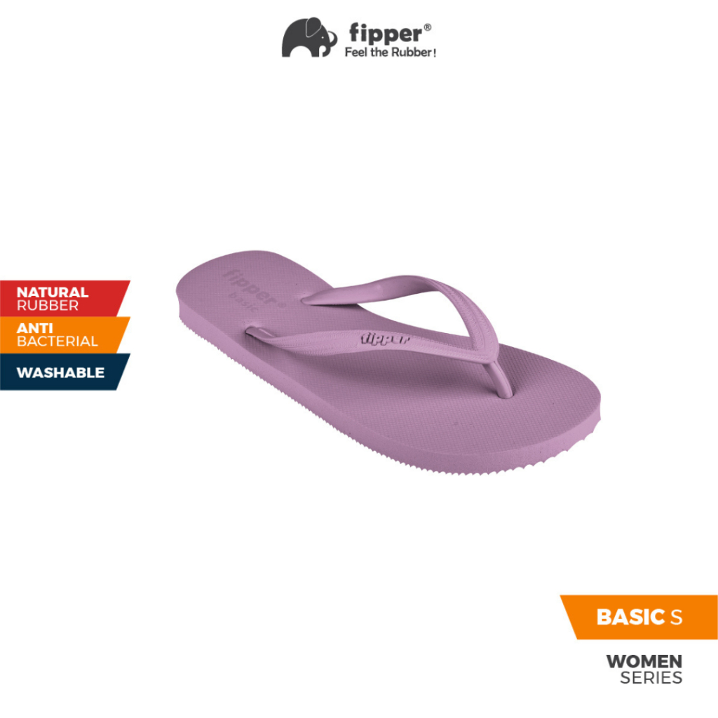Fipper Slipper Basic S Rubber for Women in Violet (Mauve) | Shopee Malaysia
