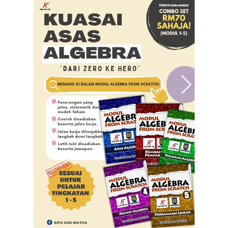 MODUL ASAS ALGEBRA / BELAJAR ALGEBRA STEP BY STEP - ALGEBRA FROM ...