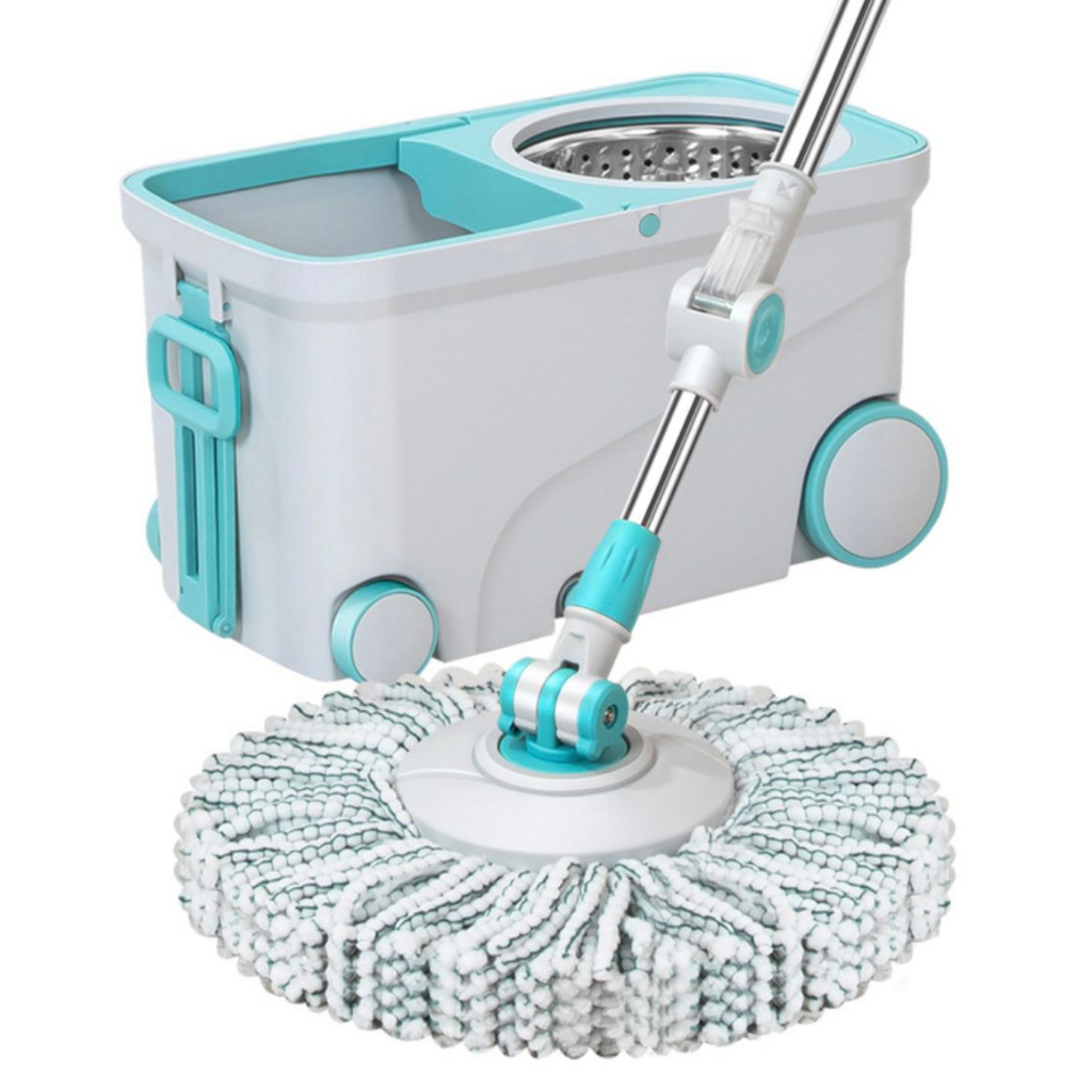 Easy Spin Mop 360 Degree Easy Spin Microfiber Rotating Spin Magic Floor ...