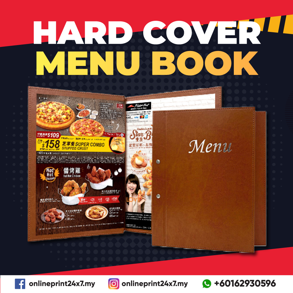 🔥Hot Deal🔥 Hard cover menu book printing / Premium quality restaurant ...