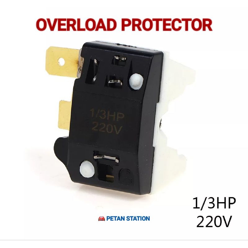 REFRIGERATOR FREEZER COMPRESSOR OVERLOAD PROTECTOR 1/3HP 1/4HP 220V ...