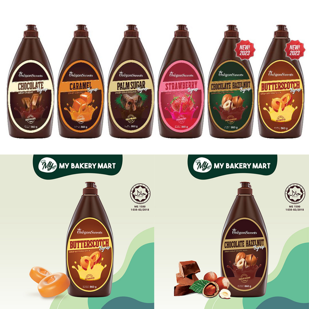 MACADAMS OREGON SWEETS Flavour Syrup Chocolate/Caramel/Palm Sugar ...