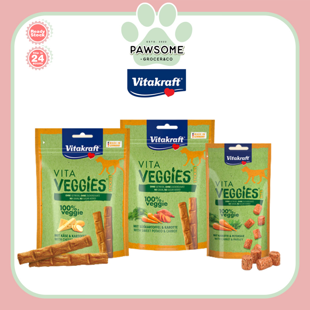 Exp:April’26 VITAKRAFT Vita Veggies Sticks/Bits Dog Treats For Dogs 40g ...