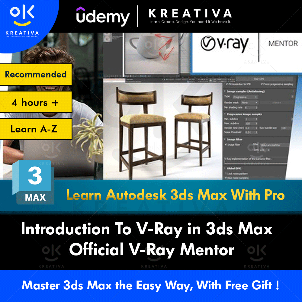 Video Course Introduction To V Ray In 3ds Max Official V Ray Mentor Learn 3d Max 3ds Max3ds 
