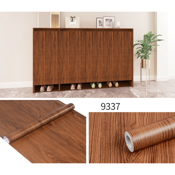 10Corak Premium Wallpaper Wood Design Wallsticker Self Adhesive Kertas ...