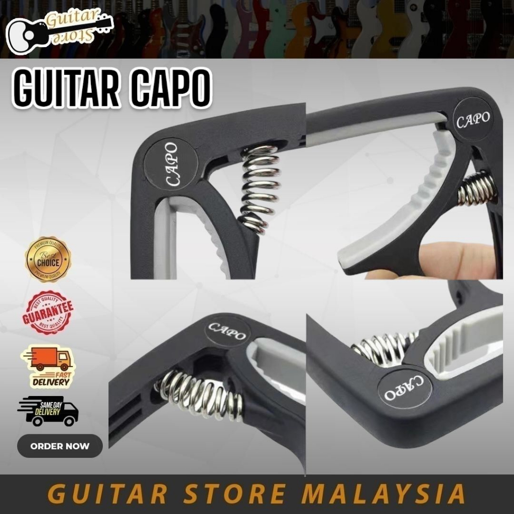 Guitar Capo Guitar Clamp ( Acoustic / Classical / Electric ) Free 3PC ...