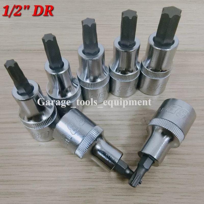 SB TOOLS 1/2"DR Torx Bit Socket Set | Star Socket | T7~T55 | Unit Price ...