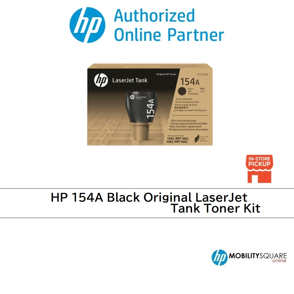 HP 154A Black Original LaserJet Tank Toner Reload Kit ( W1540A ...