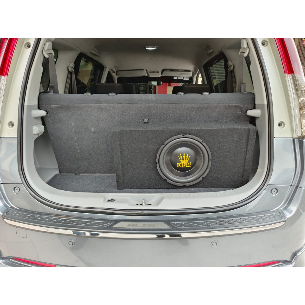 KING Car Audio 500Watts High Power 10" inch Woofer with Slim Box VOICE COIL ASV 50mm High ...