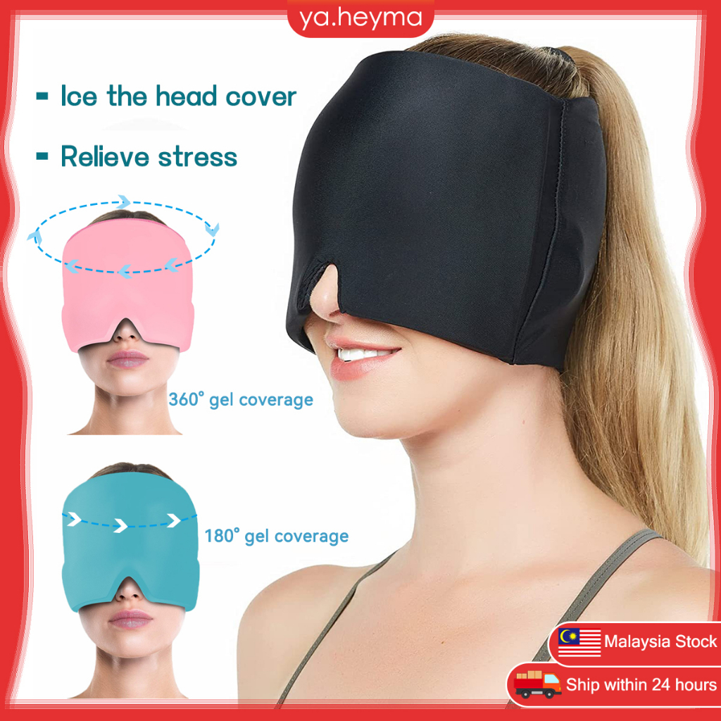 Migraine Ice Head Wrap Headache Relief Hat Cooling Migraine Cap Tension ...