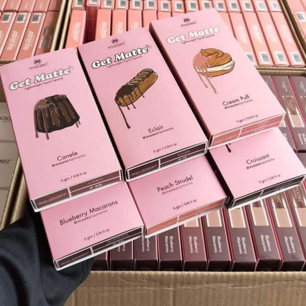 Maaez Lipmatte Get Matte Lightweight Liquid Lipsticks French Pastry ...