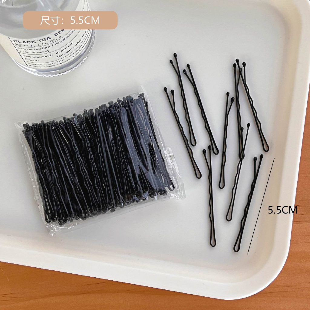 💥10pcs💥Plain Black / Colour Bobby Pin Set Black Hair Pins with Box ...