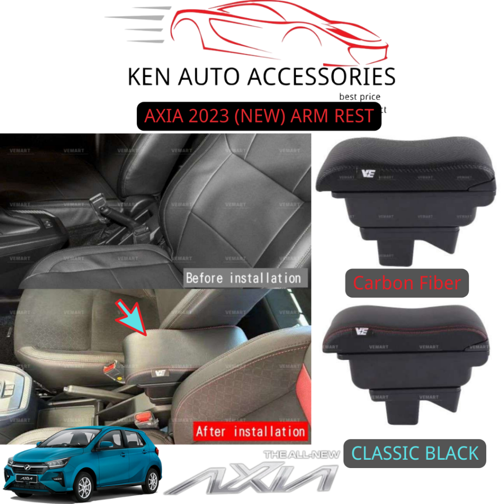 AXIA 2023-2024 NEW / CAR ARM REST / CONSOLE BOX / CAR CONSOLE BOX ...