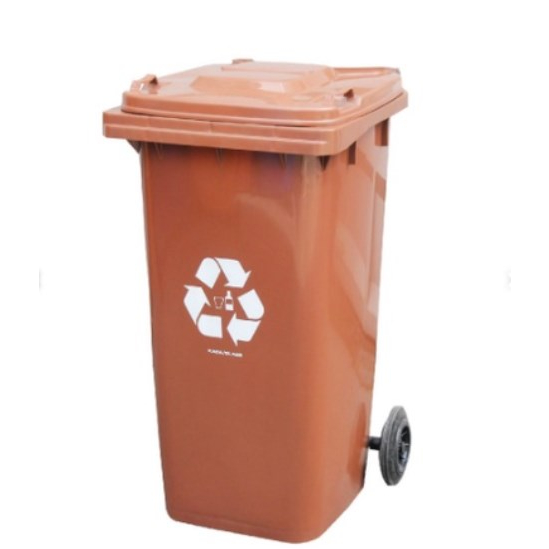 240L / 120L / 100L Large Garbage Bin with Wheels/ Green Garbage Bin ...