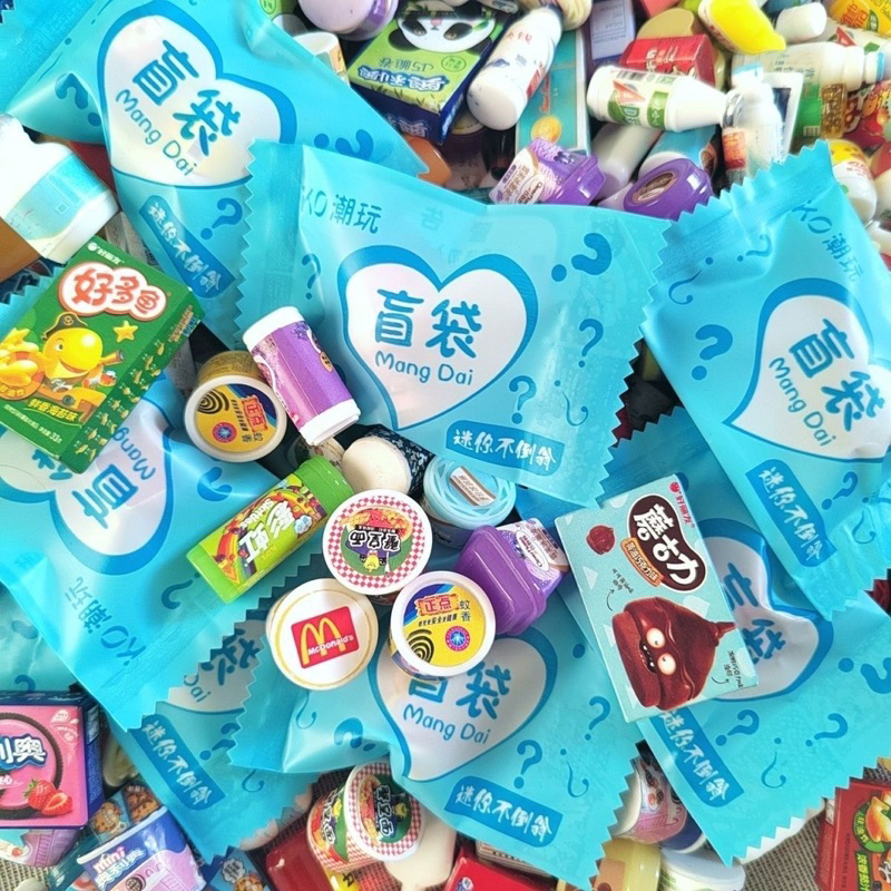 【buy5free1]DIY Miniature ToysPlay Blind Bag Box Mixed Mini Supermarket ...