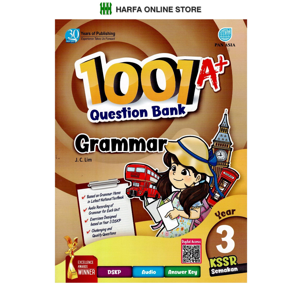 Buku Aktiviti 1001 A+ Question Bank Grammar Year 3 KSSR Semakan ...