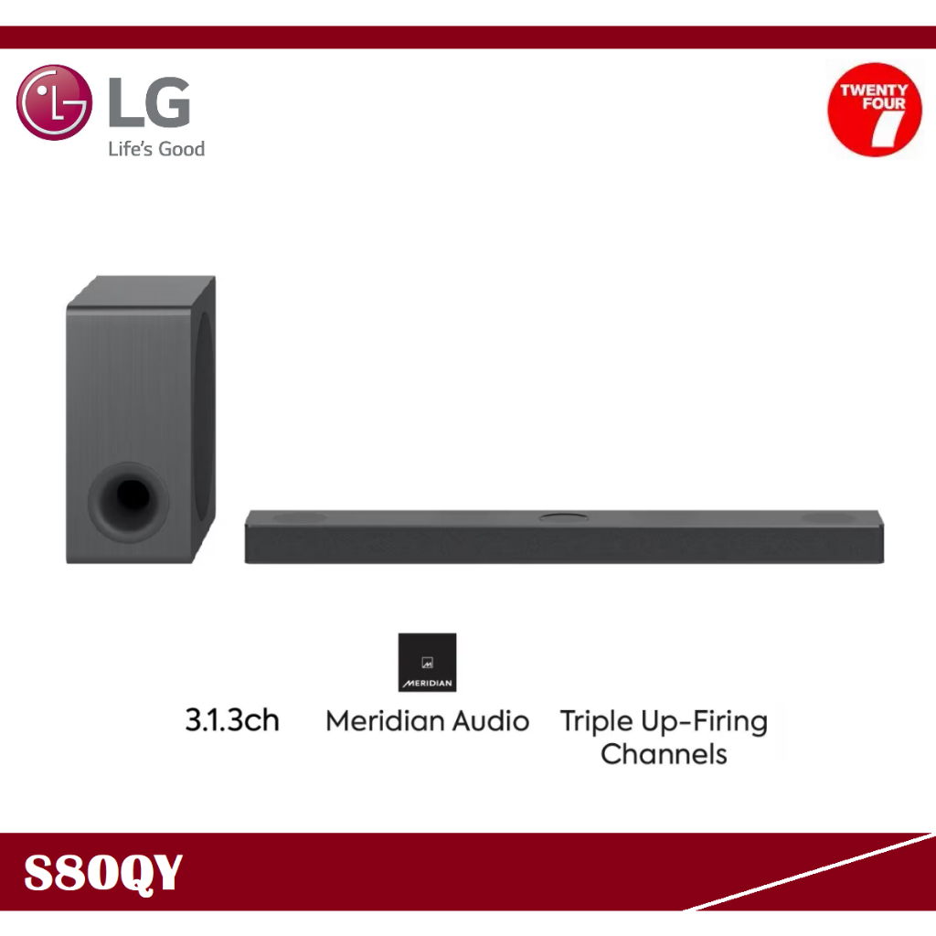 LG S80QY 480W 3.1.3ch High Res Audio Sound Bar with Dolby Atmos S80QY S80 | Shopee Malaysia
