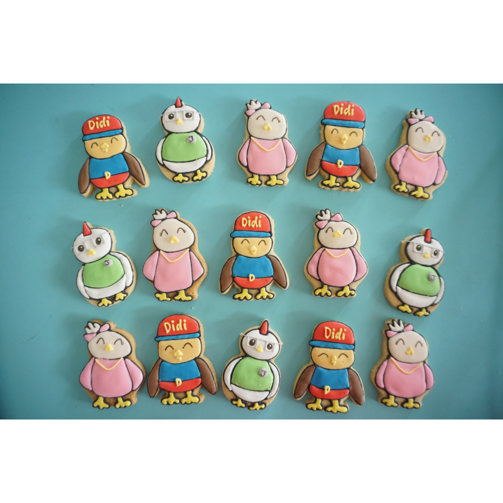 Didi & Friends Icing Cookies/ Fancy Cookies Cartoon/ Sugar Cookies ...