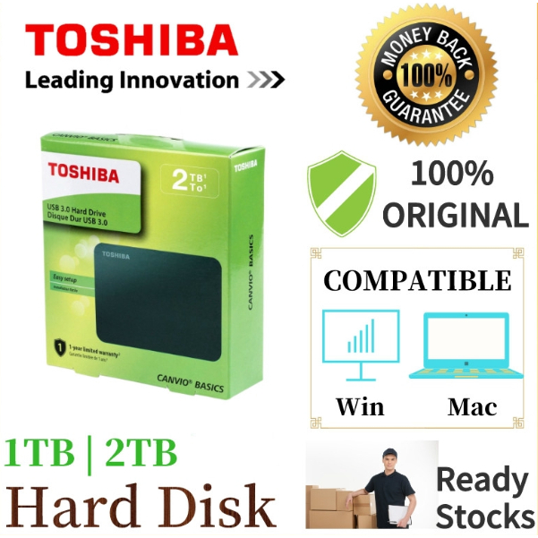 [Local Ship] 2TB 1TB External Hard Disk USB 3.0 Hard Disk External Hard ...