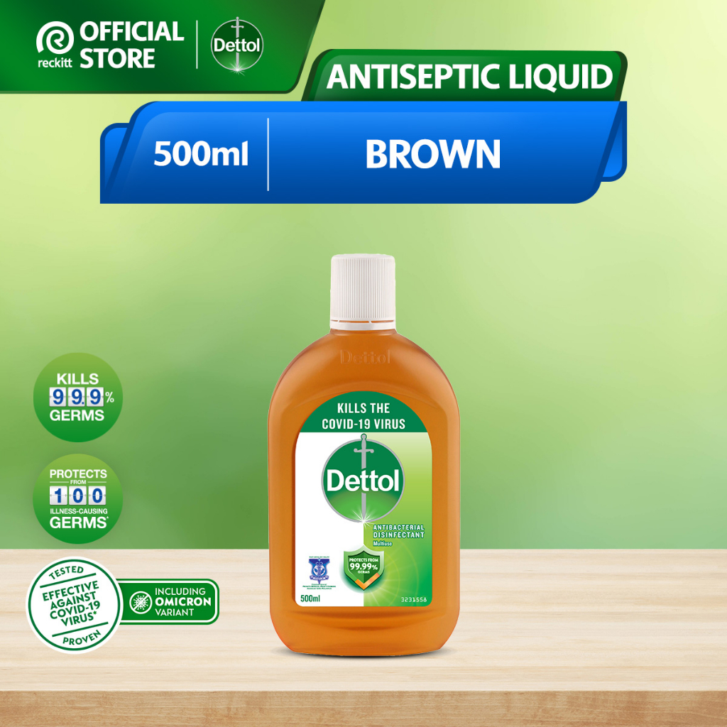 Dettol Antibacterial Brown Antiseptic Liquid (500ml) | Shopee Malaysia