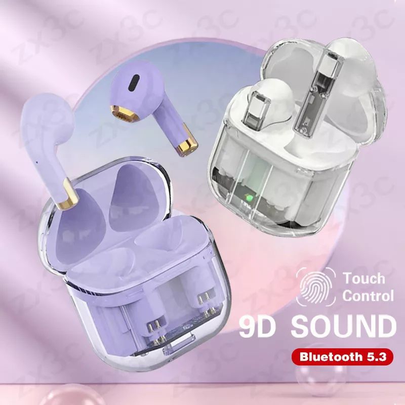 YX06 TWS Wireless Bluetooth Earphone Transparent ENC Earbud | Shopee Malaysia