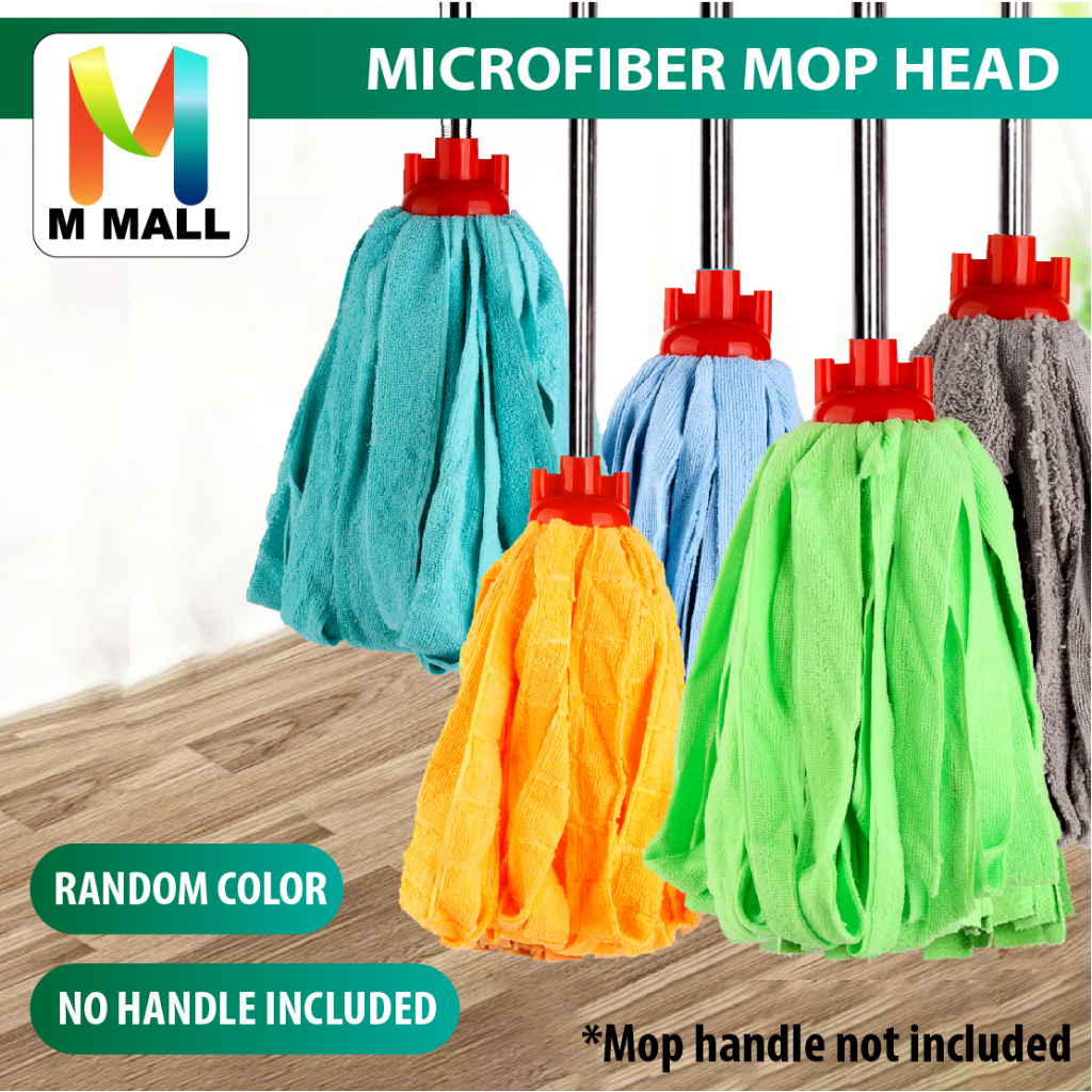 Random Colors Fast Absorb Colorful Microfiber Mop Head Cloth Only (No ...