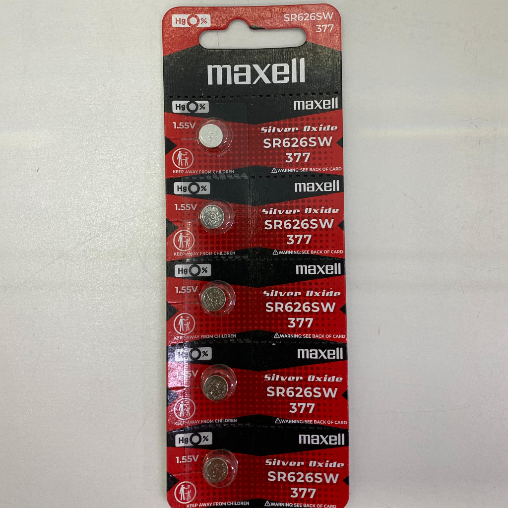 ORIGINAL MAXELL 377 SR626SW SILVER OXIDE WATCH BATTERY 1.55V | Shopee ...